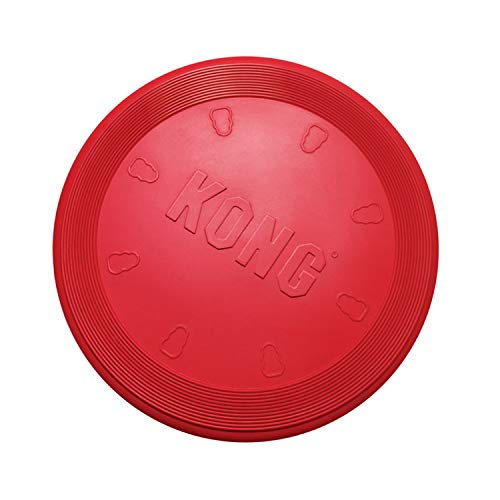 KONG Flyer - Durable Rubber Dog Flying Disc Toy - for Large Dogs