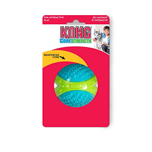 KONG CoreStrength Dog Ball - Durable Dog Dental & Chew Toy - for Large Dogs