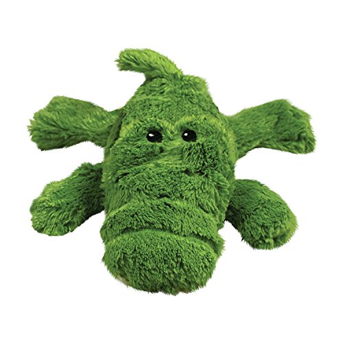 KONG Cozie Ali the Alligator Medium Dog Toy, Green (2 Pack)