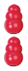 (2 pack) kong king classic dog toy, xx-large, red