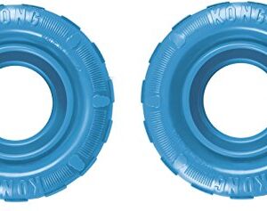 (2 Pack) KONG Puppy Tires, Size Medium/Large Assorted Colours