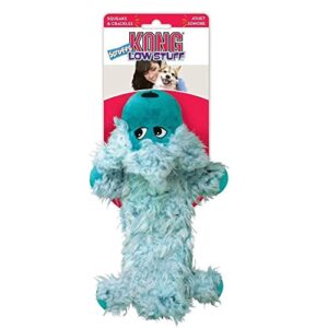 kong company 38742124: low stuff scruffs plush dog toy monkey, lg