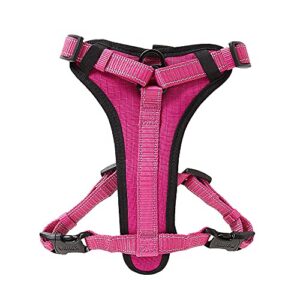 KONG Max Ultra Durable Neoprene Padded Chest Plate Dog Harness Offered by The Barker Company (Pink, Medium)