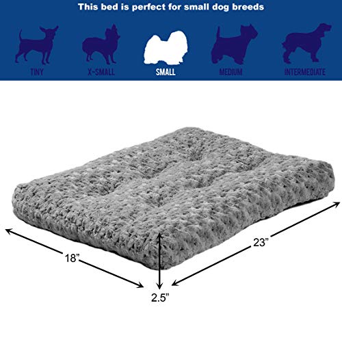 MidWest Homes for Pets Deluxe Dog Beds Super Plush Dog & Cat Beds Ideal for Dog Crates Machine Wash & Dryer Friendly, 1-Year Warranty