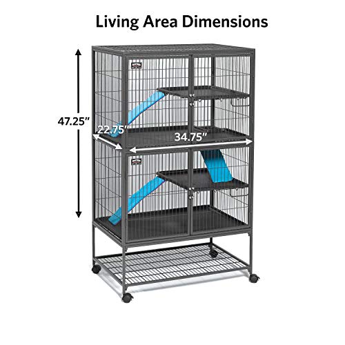 MidWest Homes for Pets 182 Ferret Nation Double Story Unit, 1-Year Manufacturer Warranty