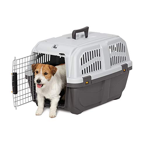 MidWest Homes for Pets Skudo Plastic Carrier, 24-Inch Ideal for Small Dogs with an Adult Weight of 13 - 25 Pounds