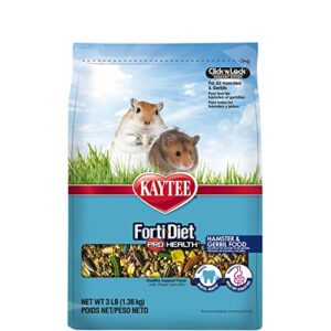 kaytee forti-diet pro health pet hamster & gerbil food, 3 pound