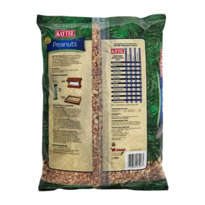 kaytee shelled peanuts for woodpeckers, nuthatches, jays, towhees, cardinals, indigo buntings & other wild birds, 5 pound