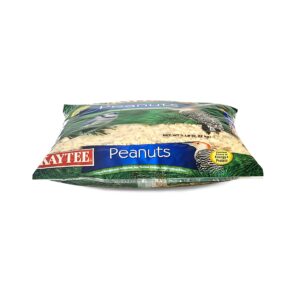 Kaytee Shelled Peanuts For Woodpeckers, Nuthatches, Jays, Towhees, Cardinals, Indigo Buntings & Other Wild Birds, 5 Pound