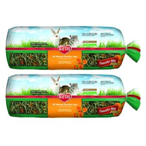 kaytee timothy hay plus carrots pet treat, 48 oz