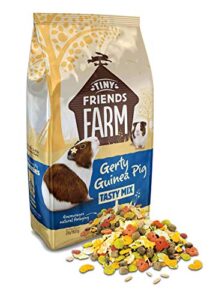 supreme tiny friends farm gerty guinea pig tasty mix, apple strawberry, 2lbs