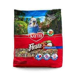 kaytee fiesta parakeet pet bird food, 4.5 pound