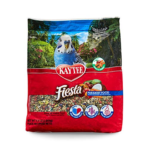 Kaytee Fiesta Parakeet Pet Bird Food, 4.5 Pound