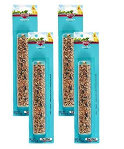 kaytee 4 pack of honey treat sticks with dha for cockatiels