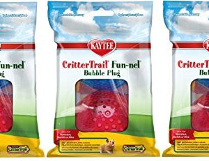 (6 Pack) Kaytee CritterTrail Fun-nels Bubble Plugs, Assorted Colors (3 Packages Containing 2 Each)