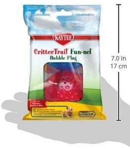 (6 Pack) Kaytee CritterTrail Fun-nels Bubble Plugs, Assorted Colors (3 Packages Containing 2 Each)