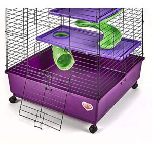 Kaytee My First Home Deluxe Multi-Level Habitat with Casters for Pet Ferrets