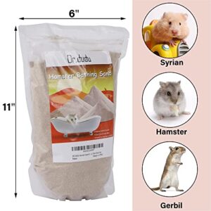 DR.DUDU Hamster Bath Sand, 6.6lb Dust Free Desert Sand or Potty Litter Sand for Hamster Chinchillas Gerbil Syrian Mice Small Animals (Beige)