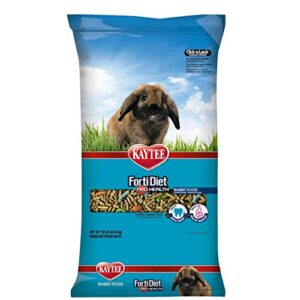 kaytee forti-diet pro health adult pet rabbit food, 10 pound bag