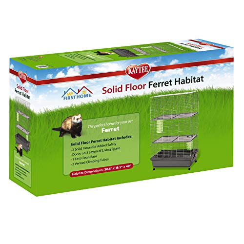 Kaytee Solid Floor Habitat with Casters for Pet Ferrets