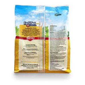 Kaytee Forti-Diet Egg-Cite Pet Bird Food For Cockatiels, 5 Pound