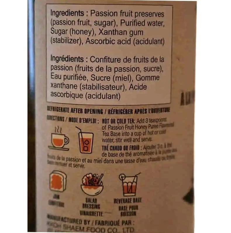 Al Amin Foods Vonbee Passion Fruit Honey Puree. Two Bottles 42.32oz/ 2.6lb each. Quite good and very versatile., 2.6 Pound (Pack of 1)