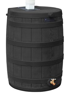 good ideas rw50-blk rain wizard rain barrel 50-gallon, black