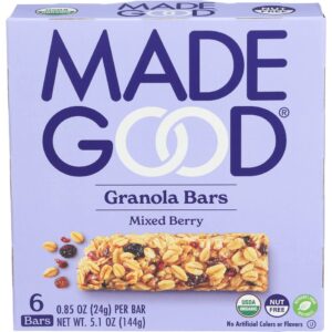 Made Good Granola bar Mixed Berry, 5.09 oz.