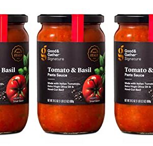 Italian Tomato & Basil Pasta Sauce 3 Glass Jars 24.3oz each - By Good & Gather Signature