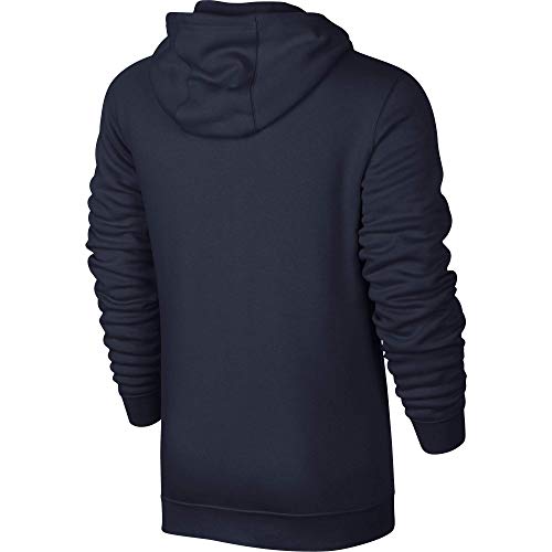 Nike Men's Sportswear Full Zip Club Hoodie, Obsidian/Obsidian/White, XX-Large