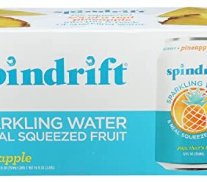 SPINDRIFT Pineapple Sparkling Water, 12 FZ