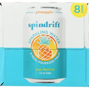 SPINDRIFT Pineapple Sparkling Water, 12 FZ