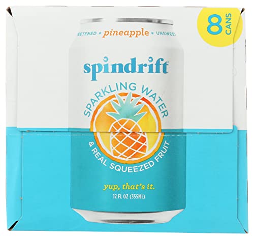 SPINDRIFT Pineapple Sparkling Water, 12 FZ