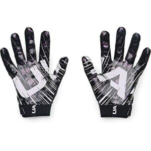 under armour men’s blur gloves , black (001)/metallic silver, medium