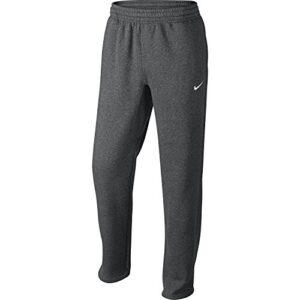 nike club swoosh men’s fleece sweatpants pants classic fit, xx-large – challenge charcoal grey/white