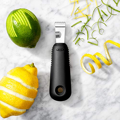 OXO Good Grips Citrus Zester With Channel Knife,Black