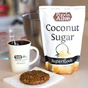 Foods Alive Organic Coconut Sugar (14oz) - Healthy Alternative to Cane Sugar, Sustainable, Low Glycemic, Gluten Free, Non GMO, Sweetener for Organic Tea, Coffee Beverages and Baked Goods (Single Pack)