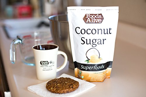 Foods Alive Organic Coconut Sugar (14oz) - Healthy Alternative to Cane Sugar, Sustainable, Low Glycemic, Gluten Free, Non GMO, Sweetener for Organic Tea, Coffee Beverages and Baked Goods (Single Pack)