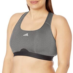 adidas women’s training support good level bra padded, dark grey, medium a-c