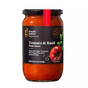 Italian Gourmet Pasta Sauce Combo Tomato & Basil, Arrabbiata Spicy & Marinara - 3 Glass Jars 24.3oz each - By Good & Gather Signature