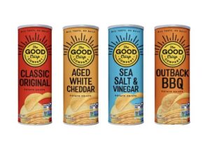 the good crisp company, potato chips, variety pack 5.6 ounce canisters, pack of 8 (family pack) non-gmo, allergen friendly, potato chip snack pack, gluten free snacks