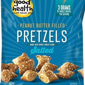 Good Health Peanut Butter Pretzels, Salted, 5.5 Ounce Bags (Pack of 12)