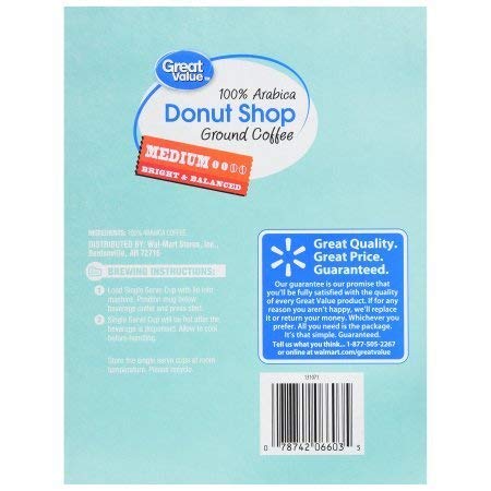 Great Value Donut Shop Blend 48 Pack of K- Cups