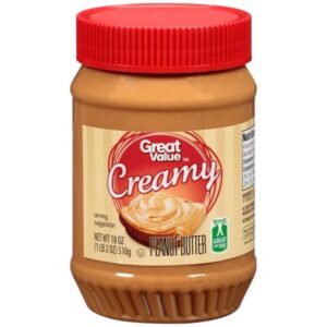 great value creamy peanut butter, 18 oz