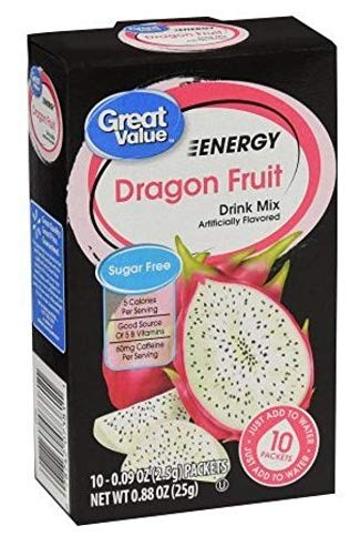 Great Value Energy Drink Mix bundle: 2x Dragon Fruit, 2x Grape; 2x Pomegranate Lemonade