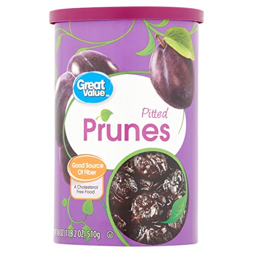 18 Oz Great Value Pitted Dried Prunes (Pack of 3)