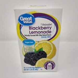 2 Blackberry Lemonade Drink 10 stick pack Mix 2 Cherry Pomegranate Drink Mix 10 stick pack bundle