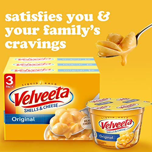 Velveeta Original Shells and Cheese (12 oz Box, Pack of 3)