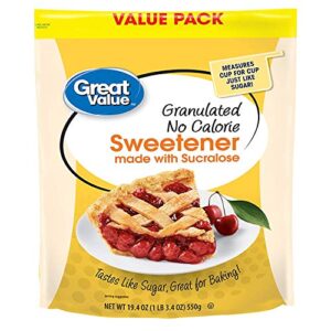 sweetener with sucralose, 19.4 oz,tastes like sugar, great for baking! zero calorie sweetener (pack of 1)