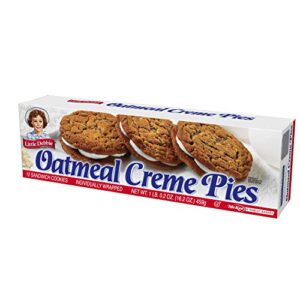 Little Debbie Oatmeal Creme Pies, 12 Individually Wrapped creme pies, 16.2 Ounces, Pack of One (1)